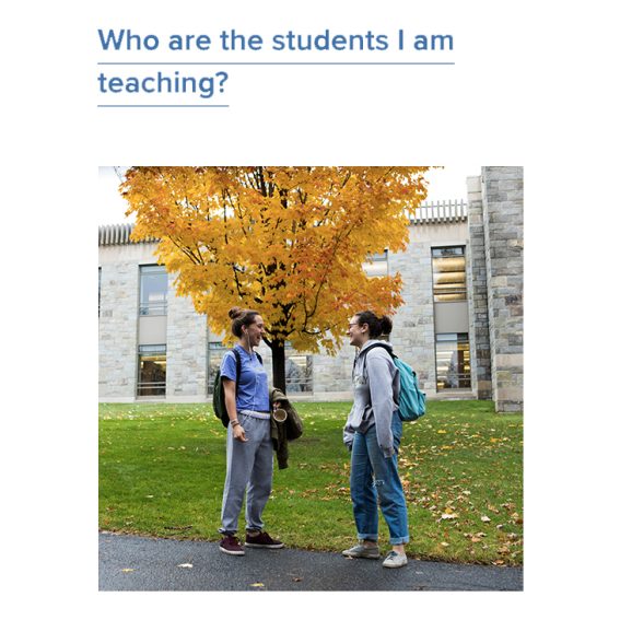 who are the students I am teaching - Center for the Enhancement of ...