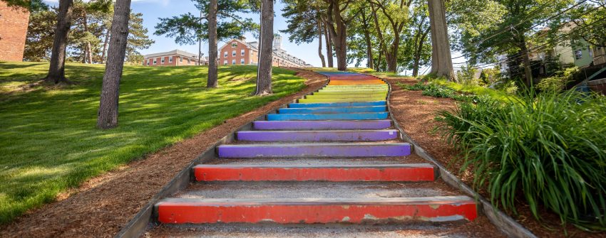 cropped rainbow stairs smaller - Office of the Provost and Senior Vice ...